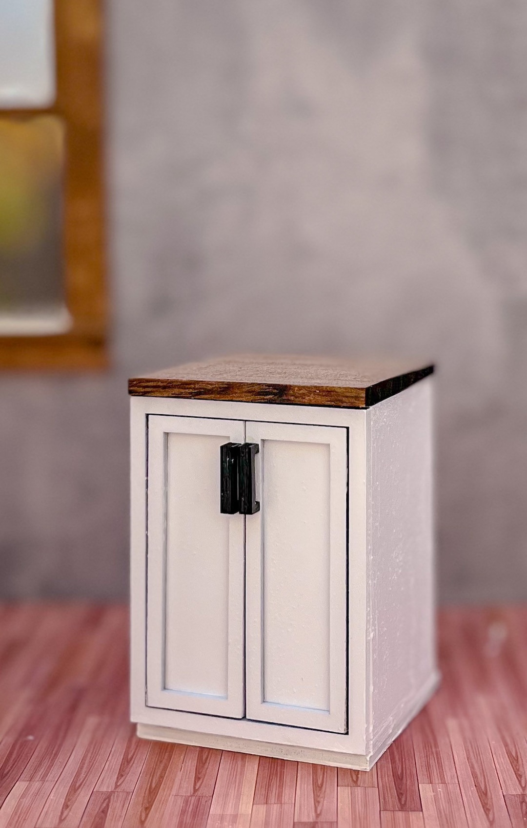 Dollhouse 1/12 Scale Miniature Kitchen Cabinet With 2 Doors. - Etsy