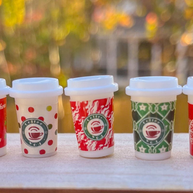 Doll Miniature Coffee Cups - Etsy