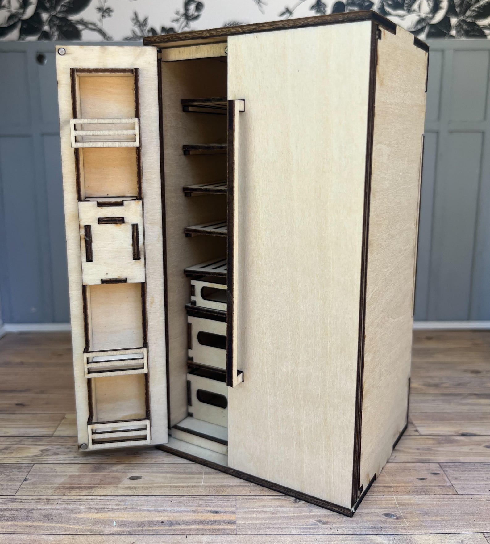 DIGITAL FILE! Dollhouse Refrigerator Kit: 1/12 Scale Miniature French ...