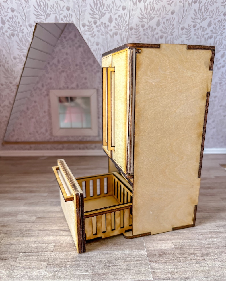 DIGITAL FILE! Dollhouse Miniature French Door Refrigerator Kit: 1/12 ...