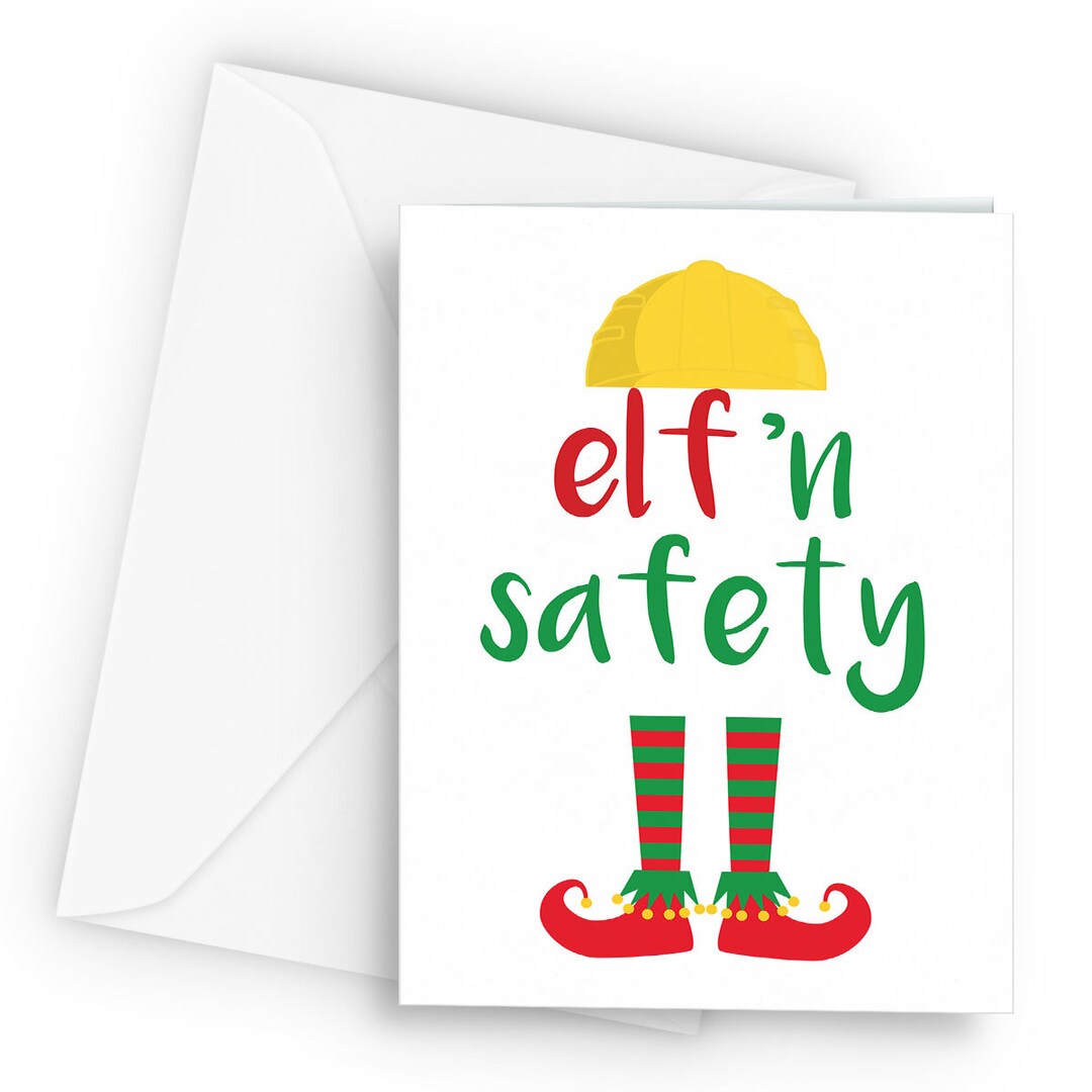 Elf N Safety Funny Christmas - A5 Greetings Card - Etsy UK