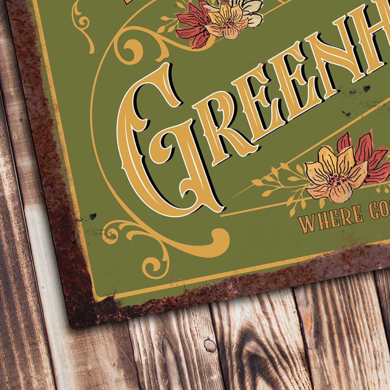 Personalised Greenhouse Metal Sign - Gardener Gift 305mm X 200mm - Etsy UK