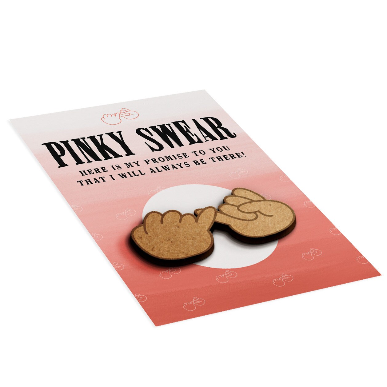Pinky Swear Promise Token A6 Token Card | Etsy