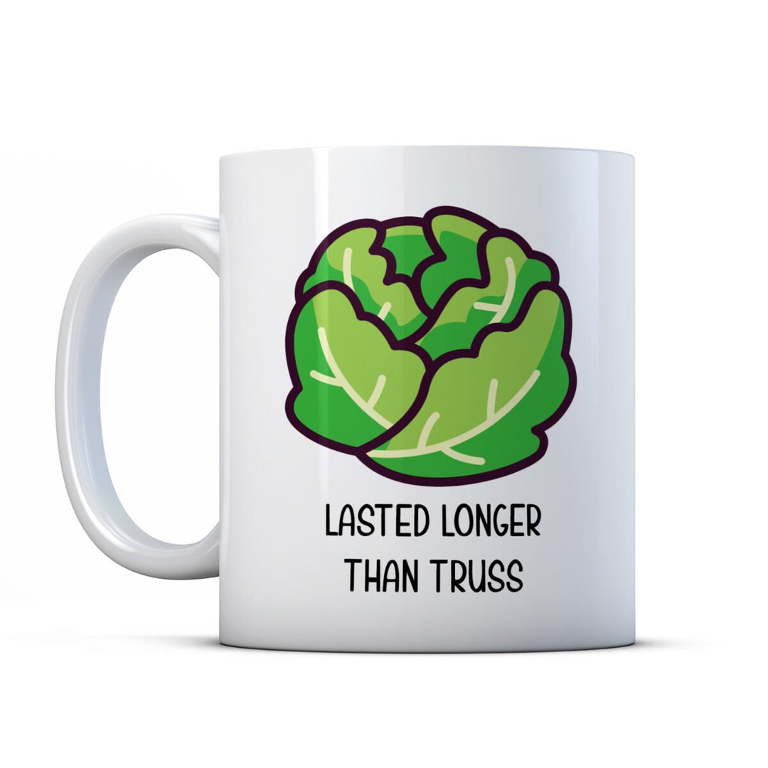 La lechuga duró más que el truss Meme Anti Tory Gift Mug - Etsy México