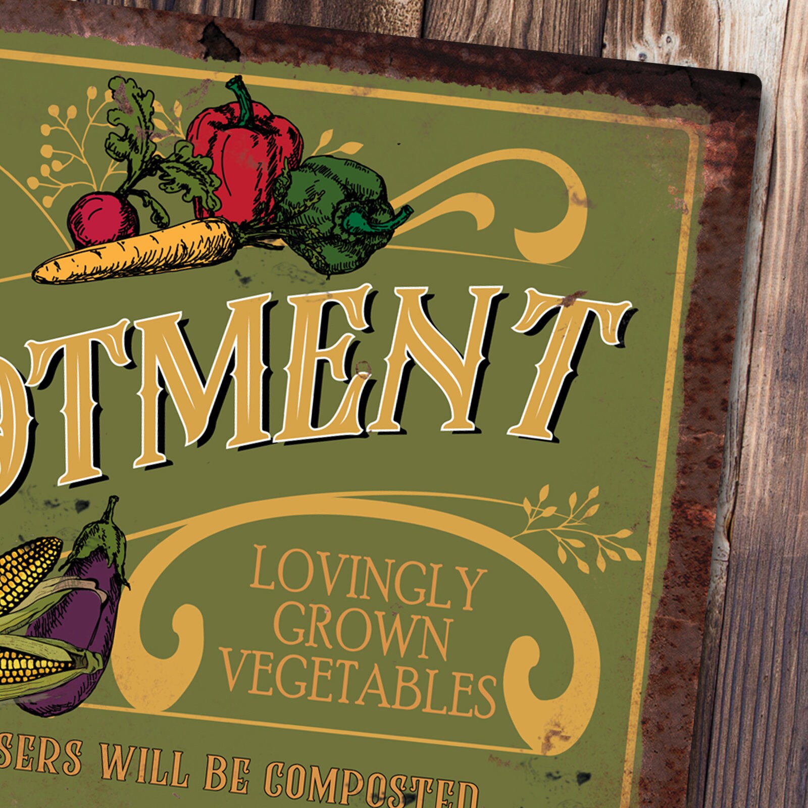 Personalised Allotment Metal Sign - Gardener Gift 305mm X 200mm - Etsy UK