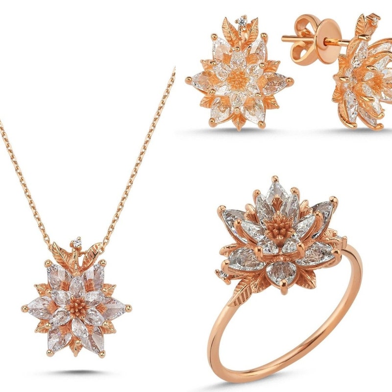 Lotus Flower Jewelry - Etsy