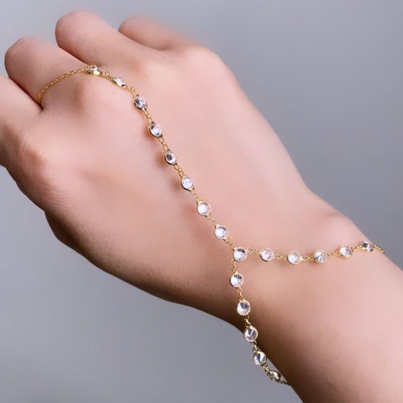 Silver Hand Chain - Etsy