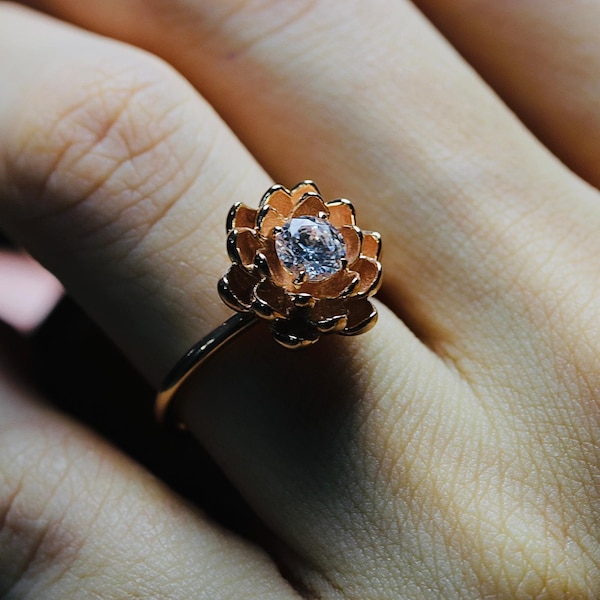 Lotus Ring - Etsy