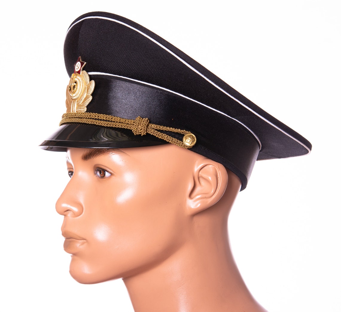 Soviet Naval Forces NAVY Officer Russian army uniform cap hat | Etsy