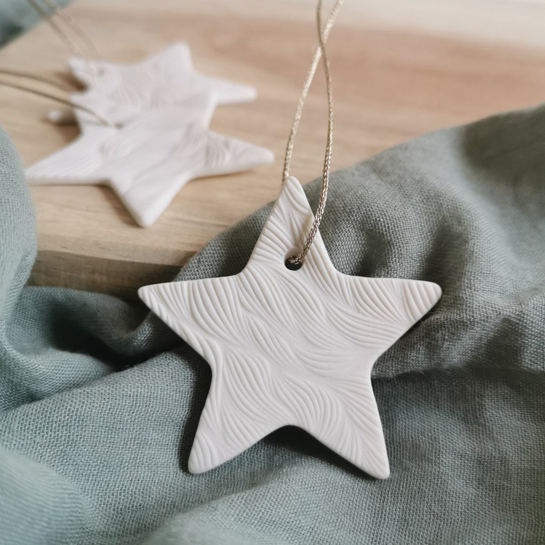 Set of 3 Porcelain Stars - Etsy