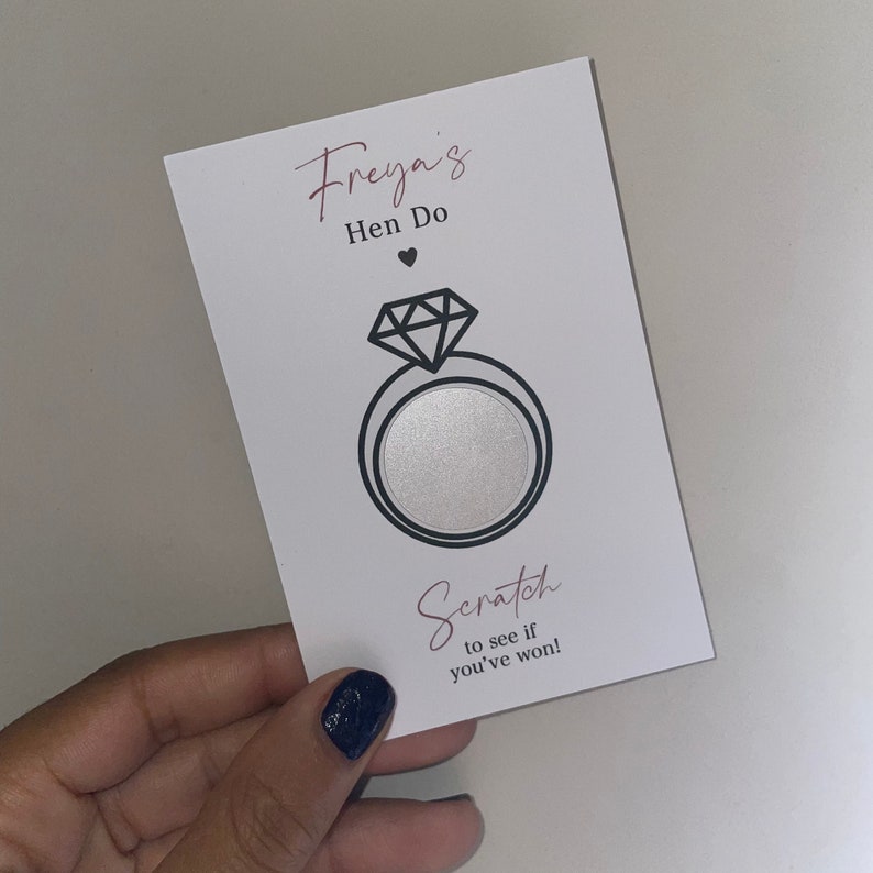 Personalised Hen Do Scratchcards Fun Scratch Card Scratch to - Etsy