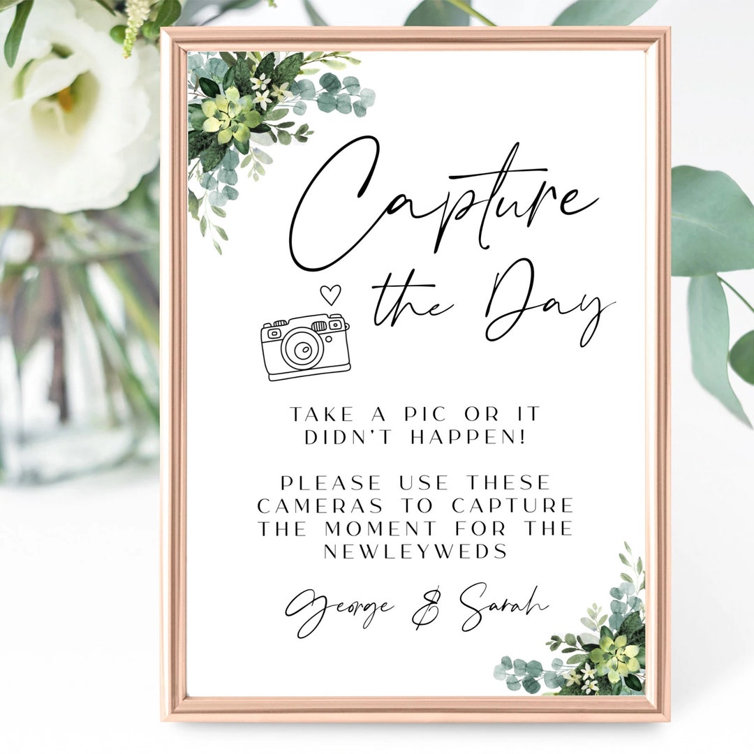 Camera Photobooth Wedding Sign, Photo Stand Wedding Stationery ...