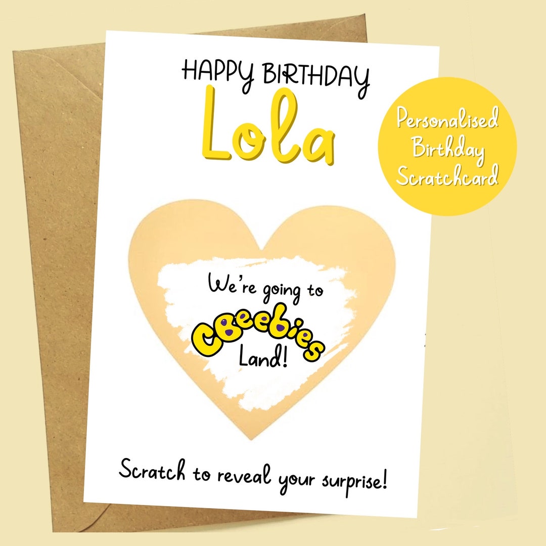 Cbeebies Land Scratch Card, Cbeebies Reveal Scratch Card, You're Going ...