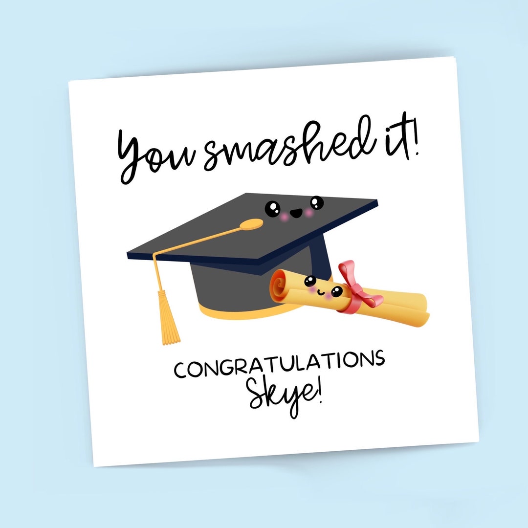 Congratulations Graduating Card, Passed Exams University, Results ...