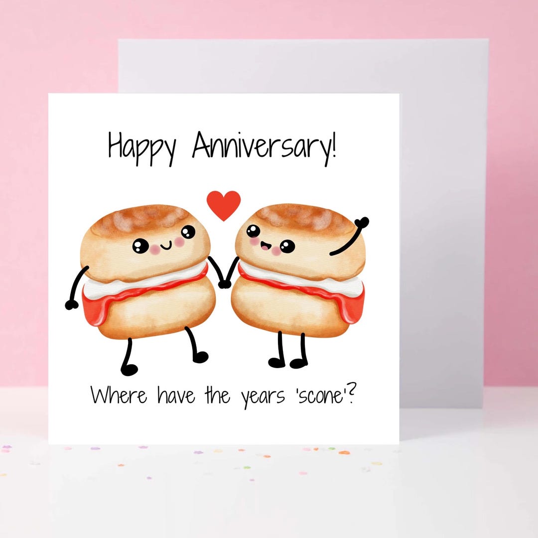 Funny Scone Pun Anniversary Card, Partner - to My Lovely Parents ...