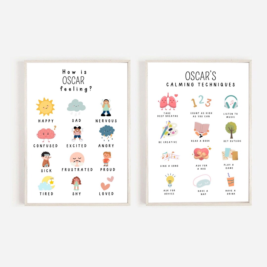 Calming Corner Nursery Bedroom Prints, Wall Art, Calming Techniques ...