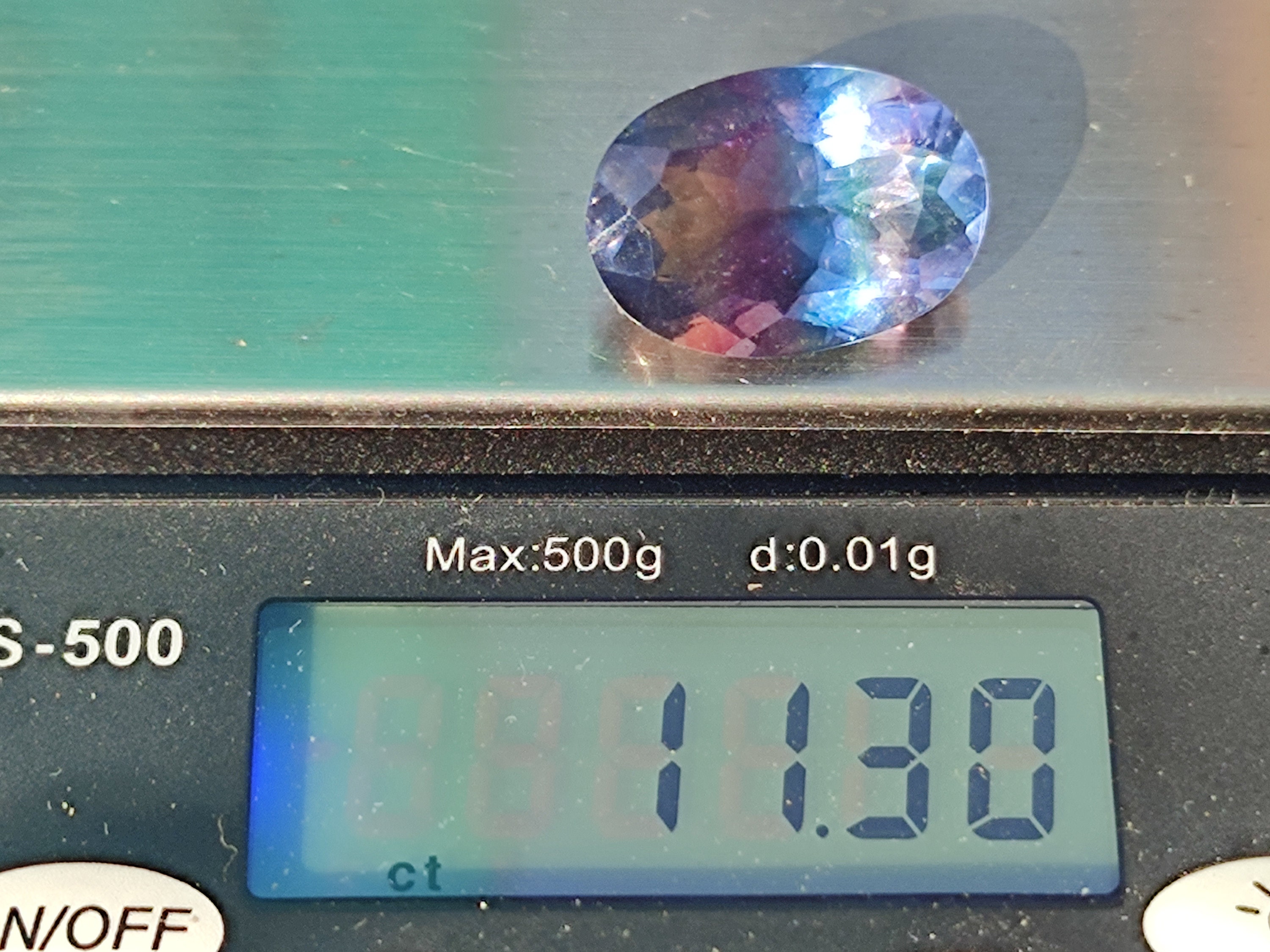 Stunning. Bi color Fluorite faceted stone Natural Blue Fluorite crystal ...