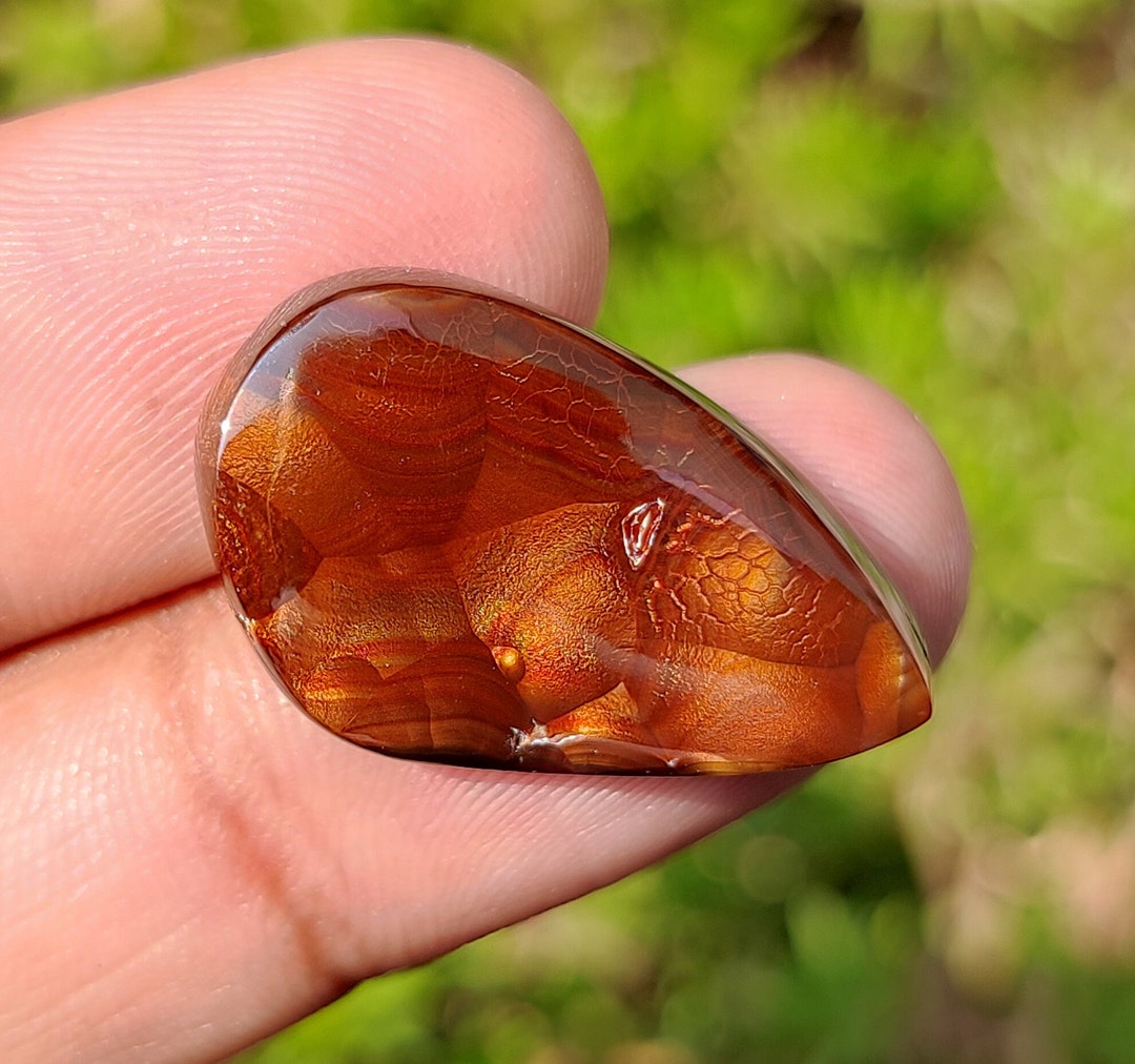 Maxican Fire Agate Opal - Natural Fire Agat Crystal - Jewelry Making ...