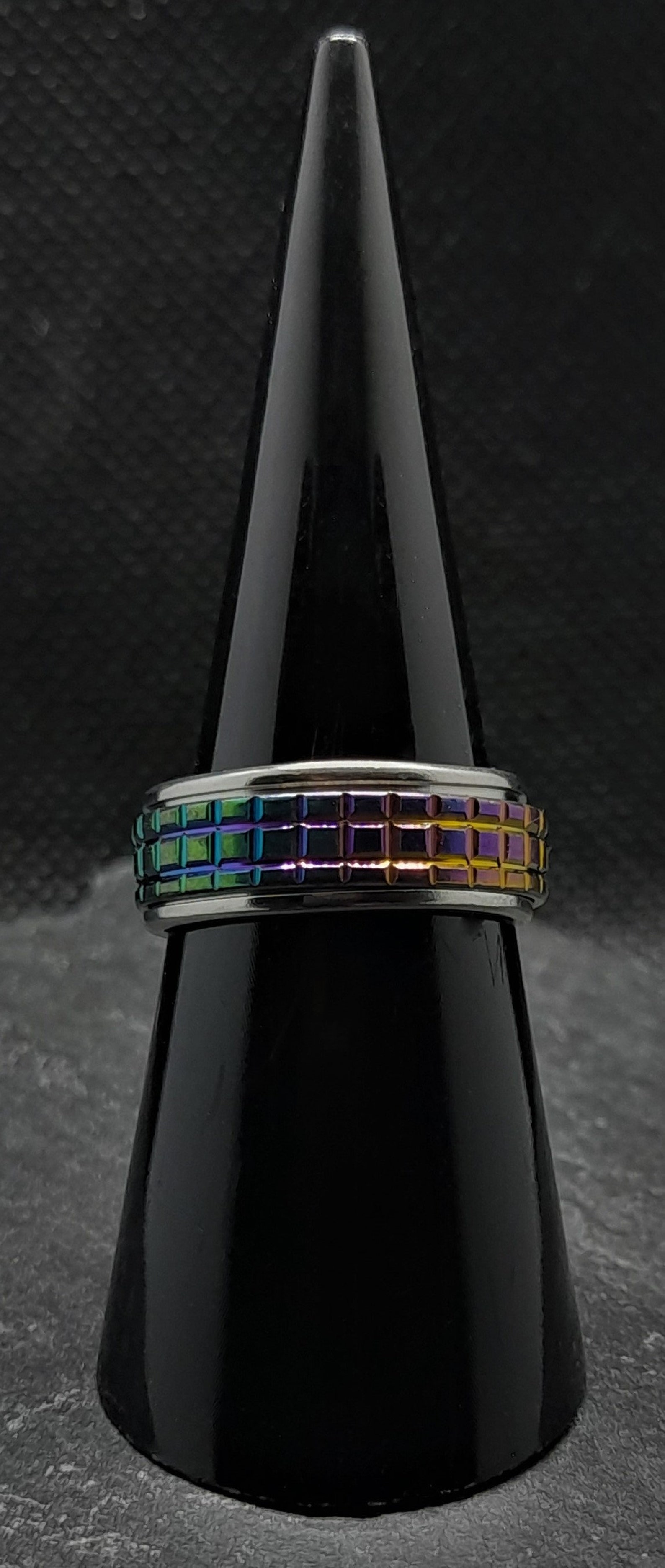 Spinner Ring Rainbow Multicolour Meditation Ring Spinning - Etsy UK