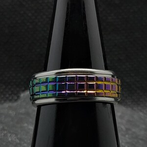 Spinner Ring Rainbow Multicolour Meditation Ring Spinning - Etsy UK