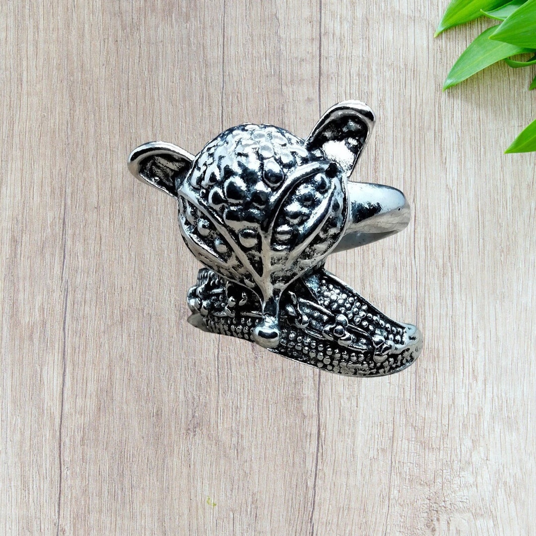Silver Fox Animal Ring, Hippie Ring , Cocktail Rings, Bohemian Ring ...