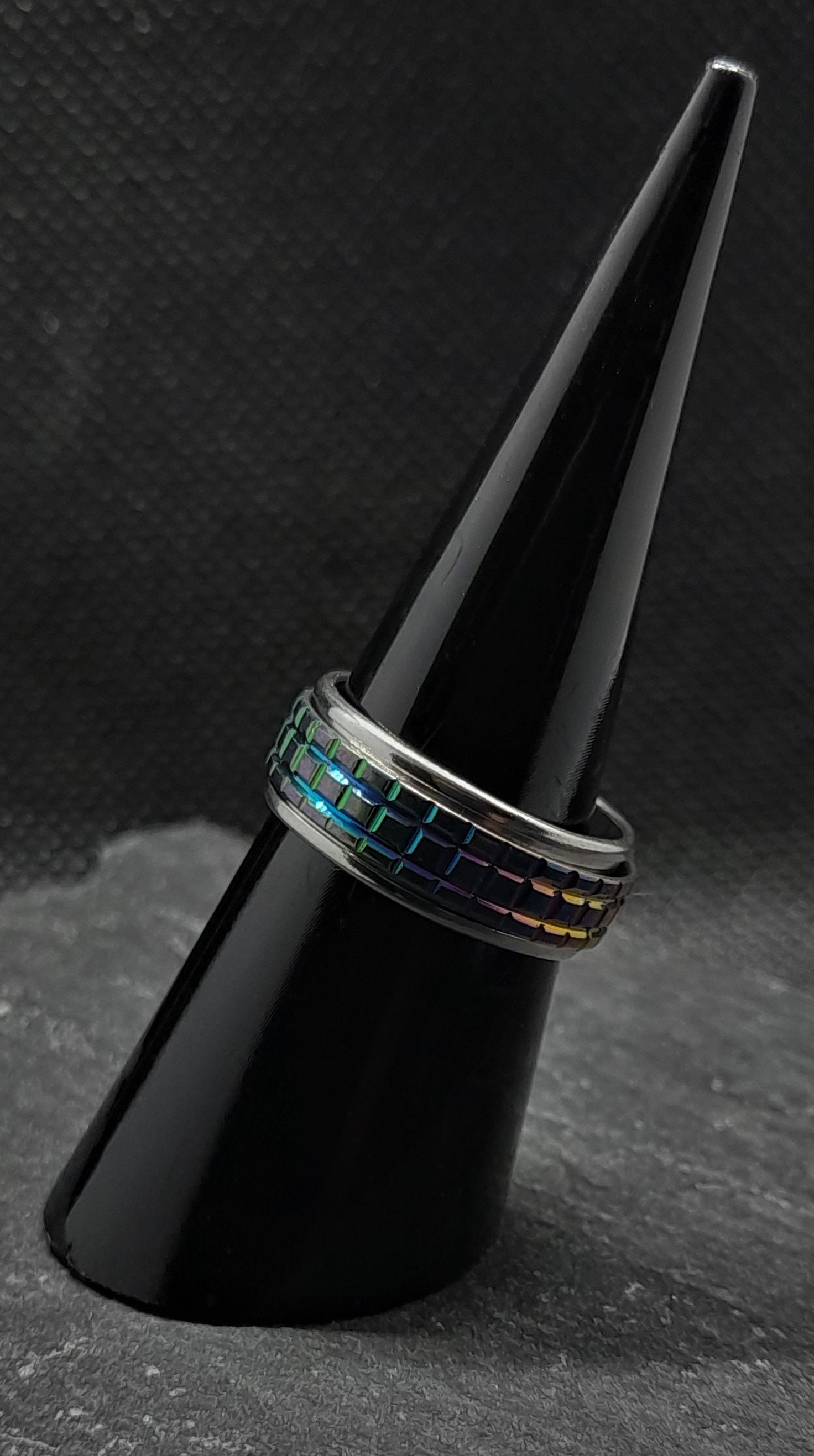 Spinner Ring Rainbow Multicolour Meditation Ring Spinning - Etsy UK