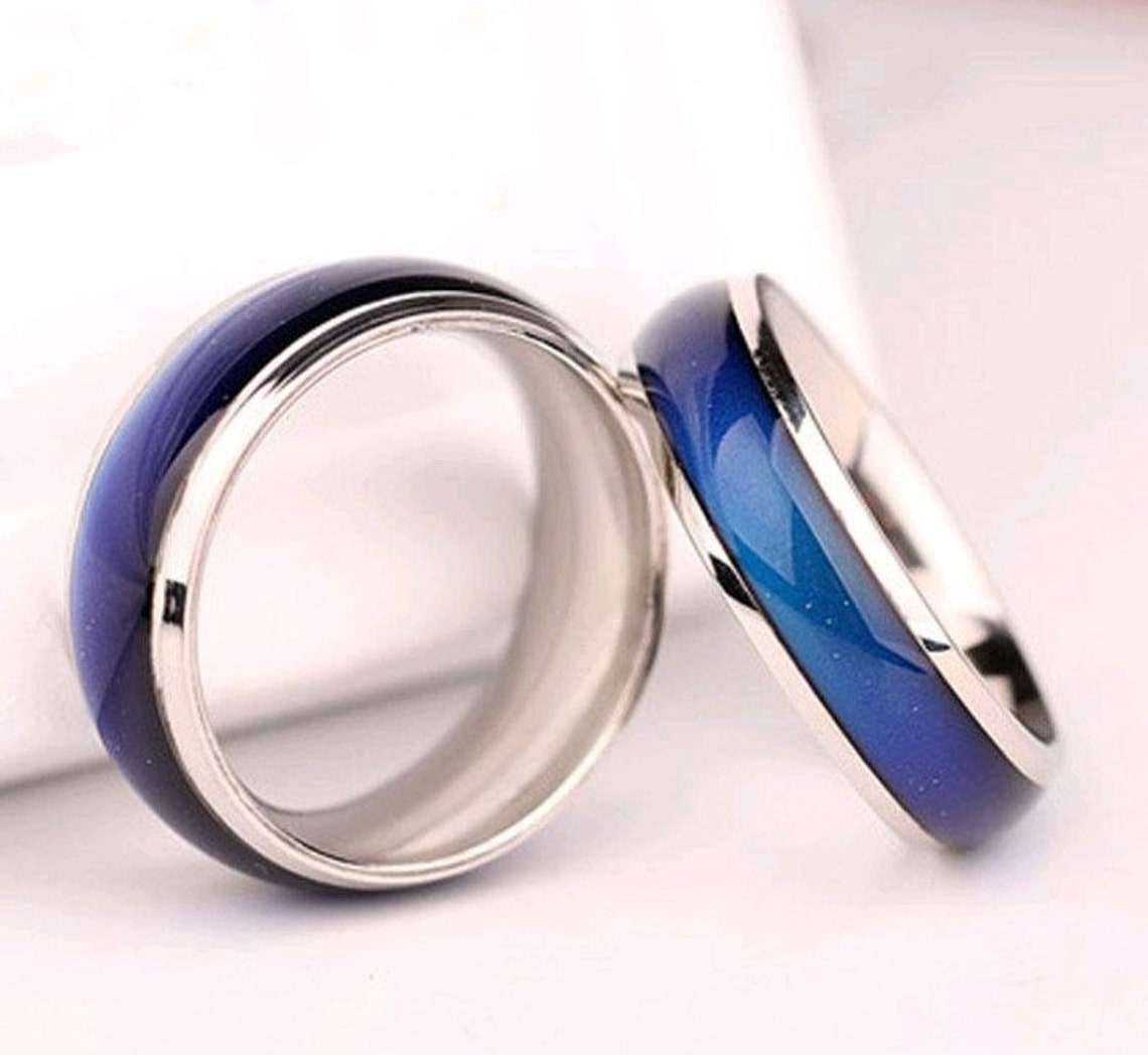 Mood Colour Changing Rings Fun Colourful Heat Change Mood | Etsy