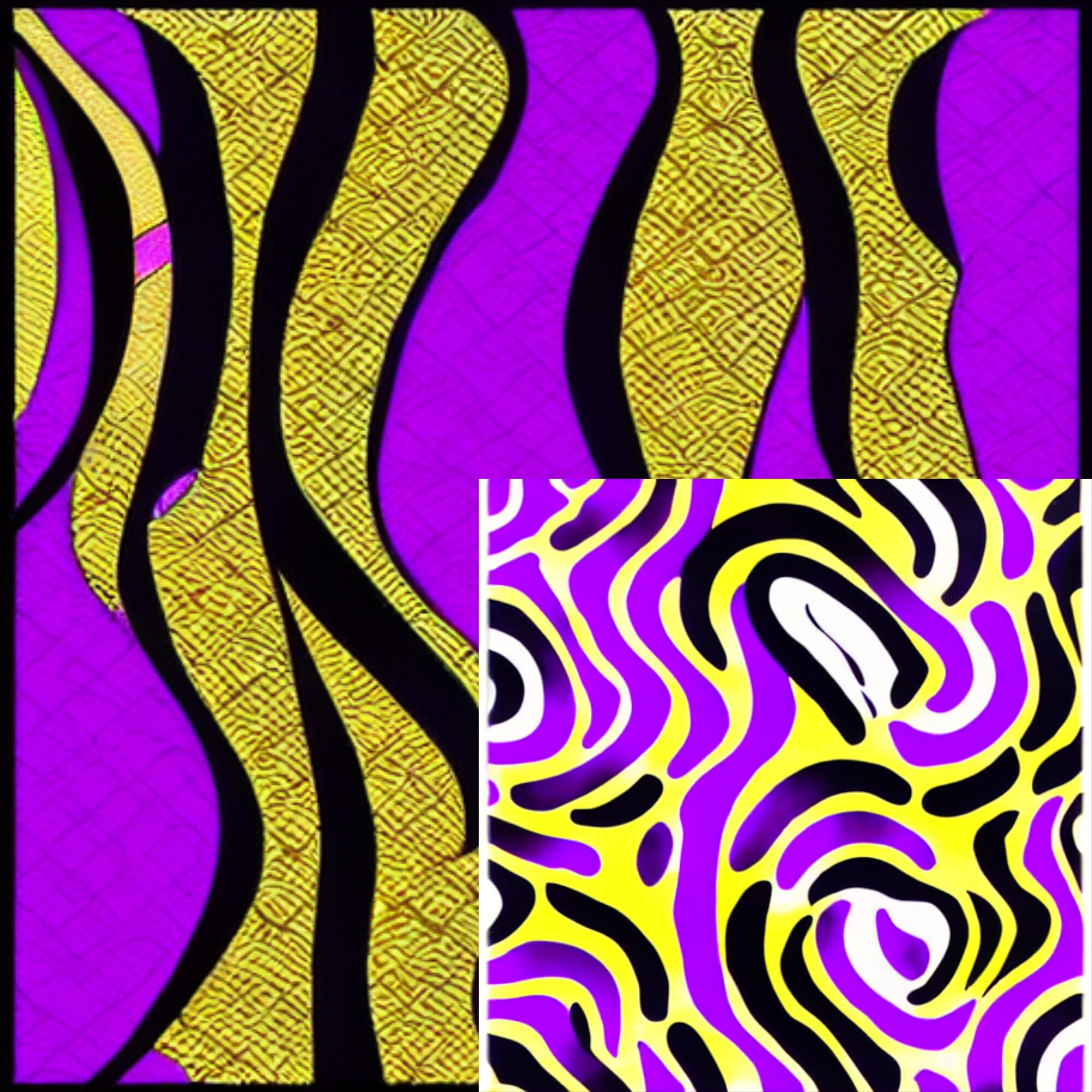 Kente Digital Paper, V2/set of 10 PNG Files/canva Template/digital ...