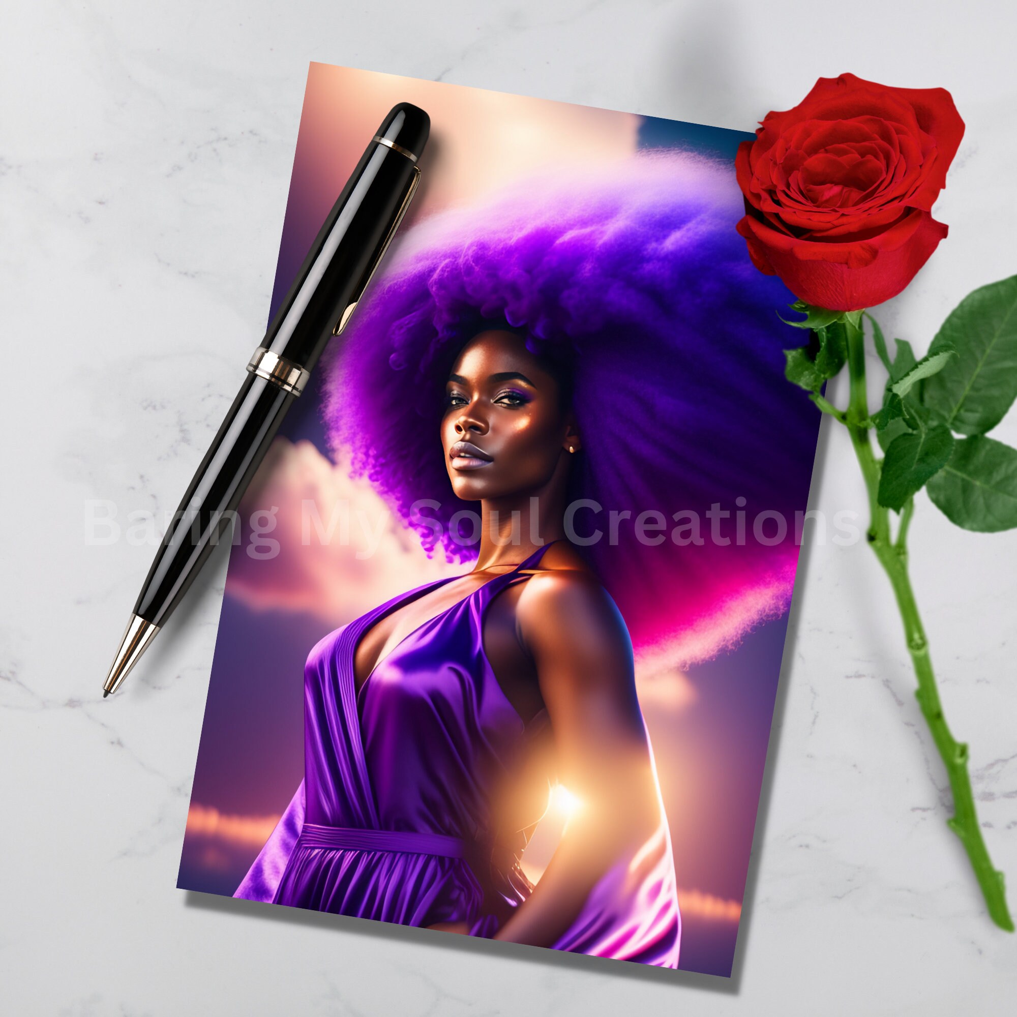 Black Women Have Superpowers V2/digital Postcard Template/digital Art ...