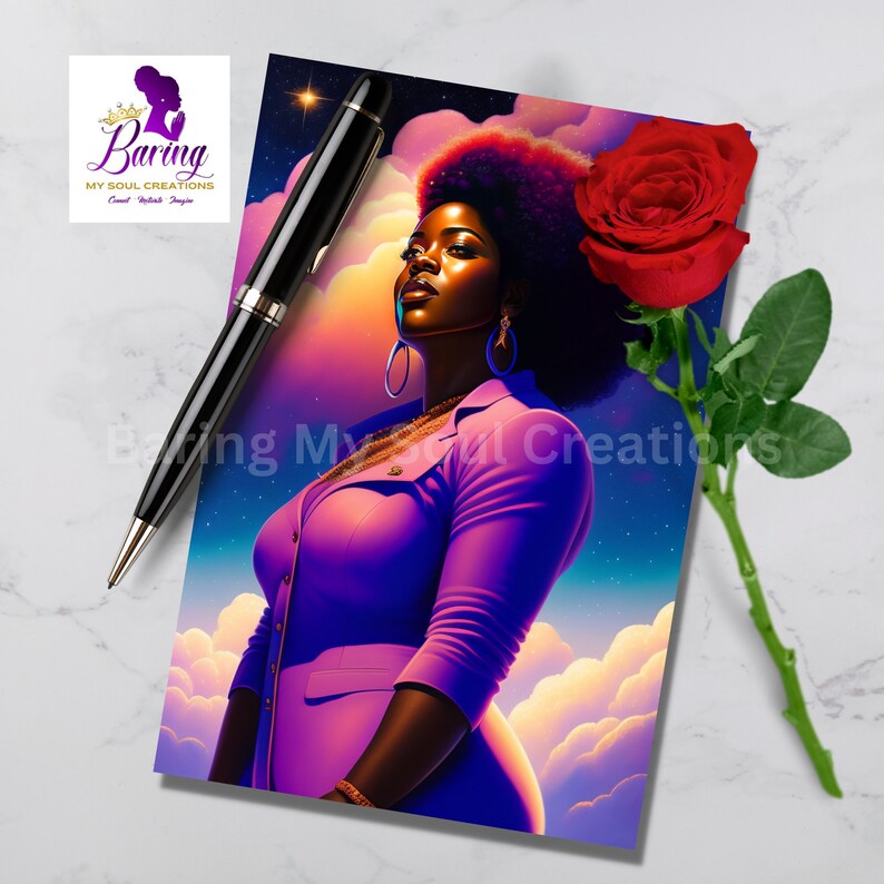 Black Women Have Superpowers V1/digital Postcard - Etsy