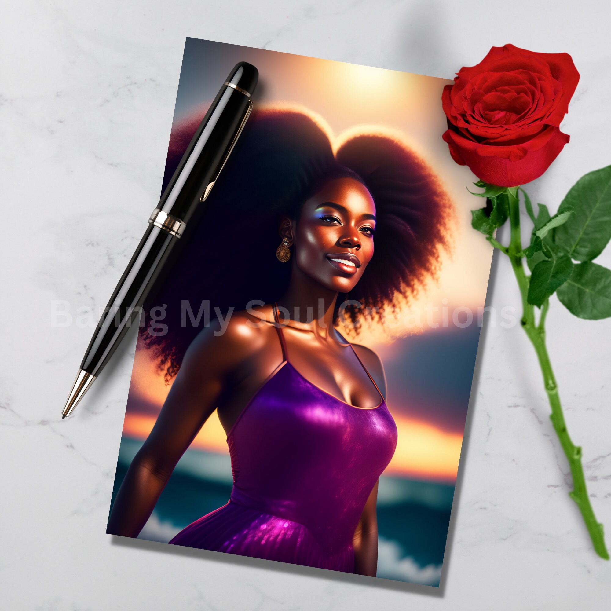 Black Women Have Superpowers V2/digital Postcard Template/digital Art ...