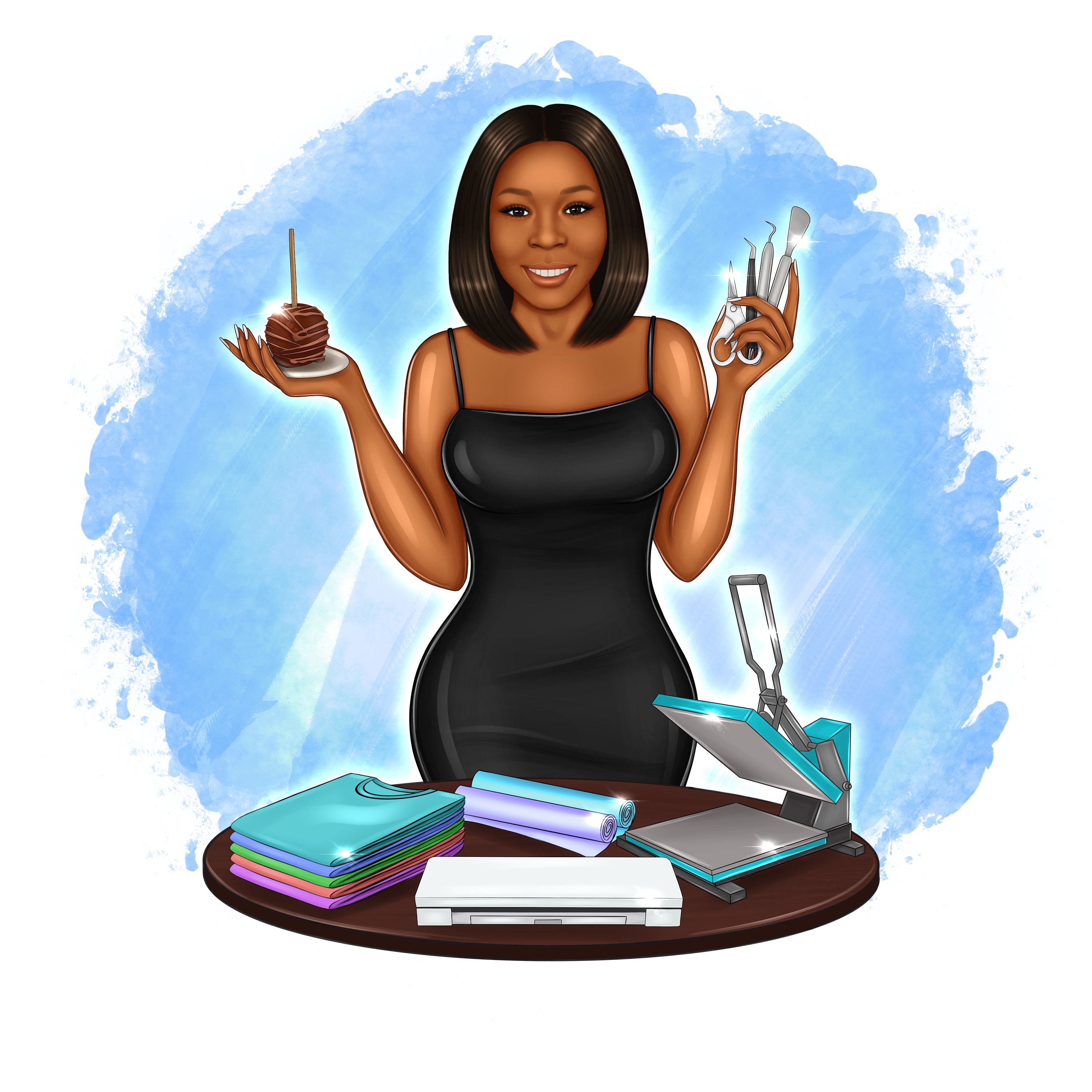 Custom Portrait Logo, Cartoon Logo Portrait, Custom Avatar, Business ...