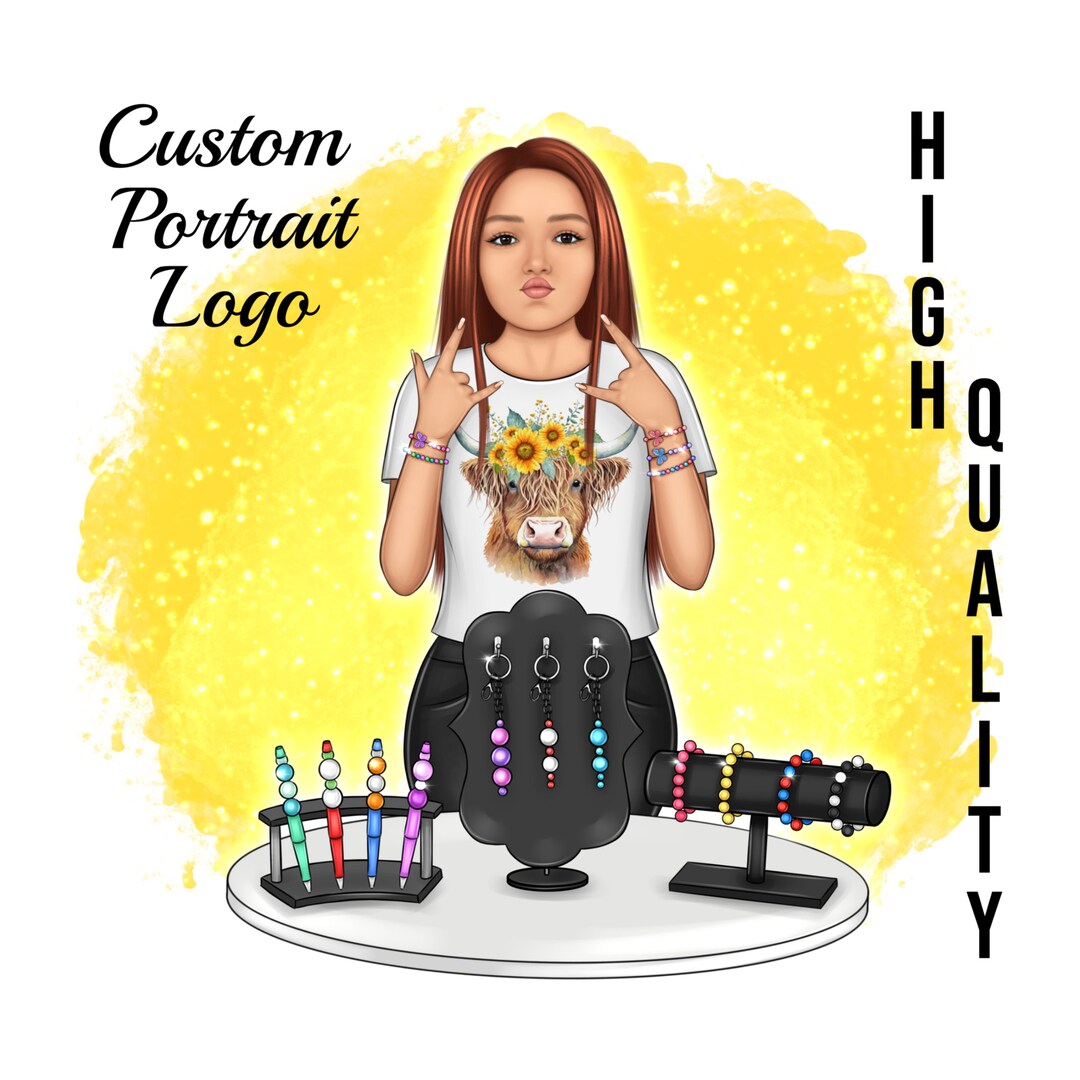 Custom Portrait Logo, Cartoon Logo Portrait, Custom Avatar, Business ...