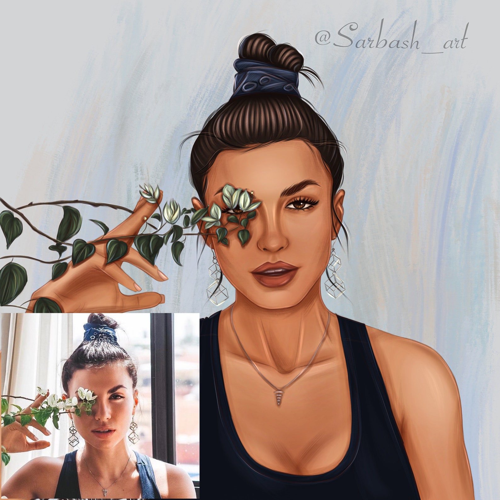 Custom Cartoon Portrait From Photo | Etsy