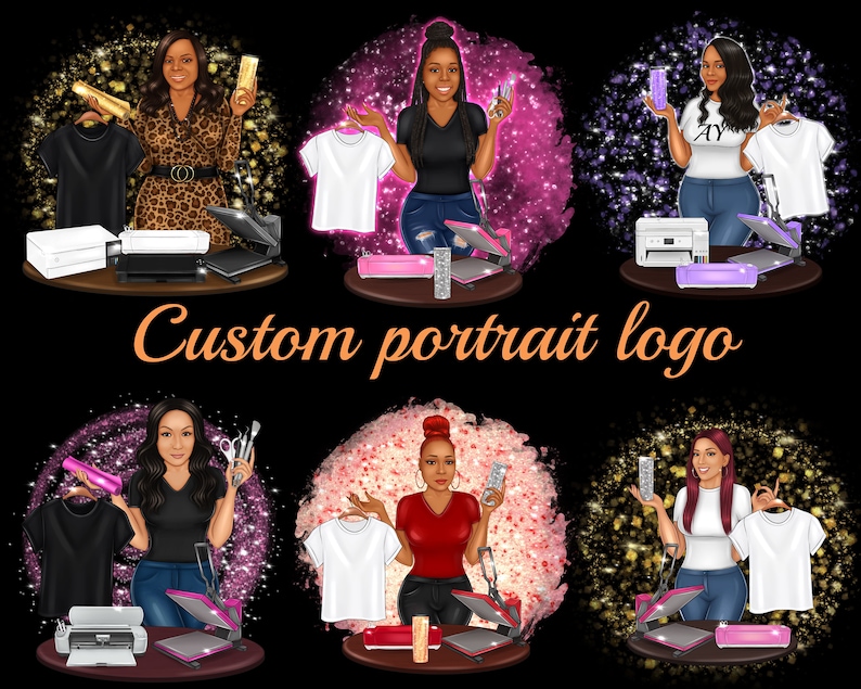 Custom Portrait Logo Cartoon Logo Portrait Custom Avatar - Etsy