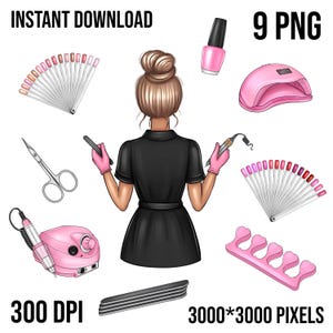 Nail Technician PNG, Beauty Salon, Polish, Nail Master, Nail Business ...
