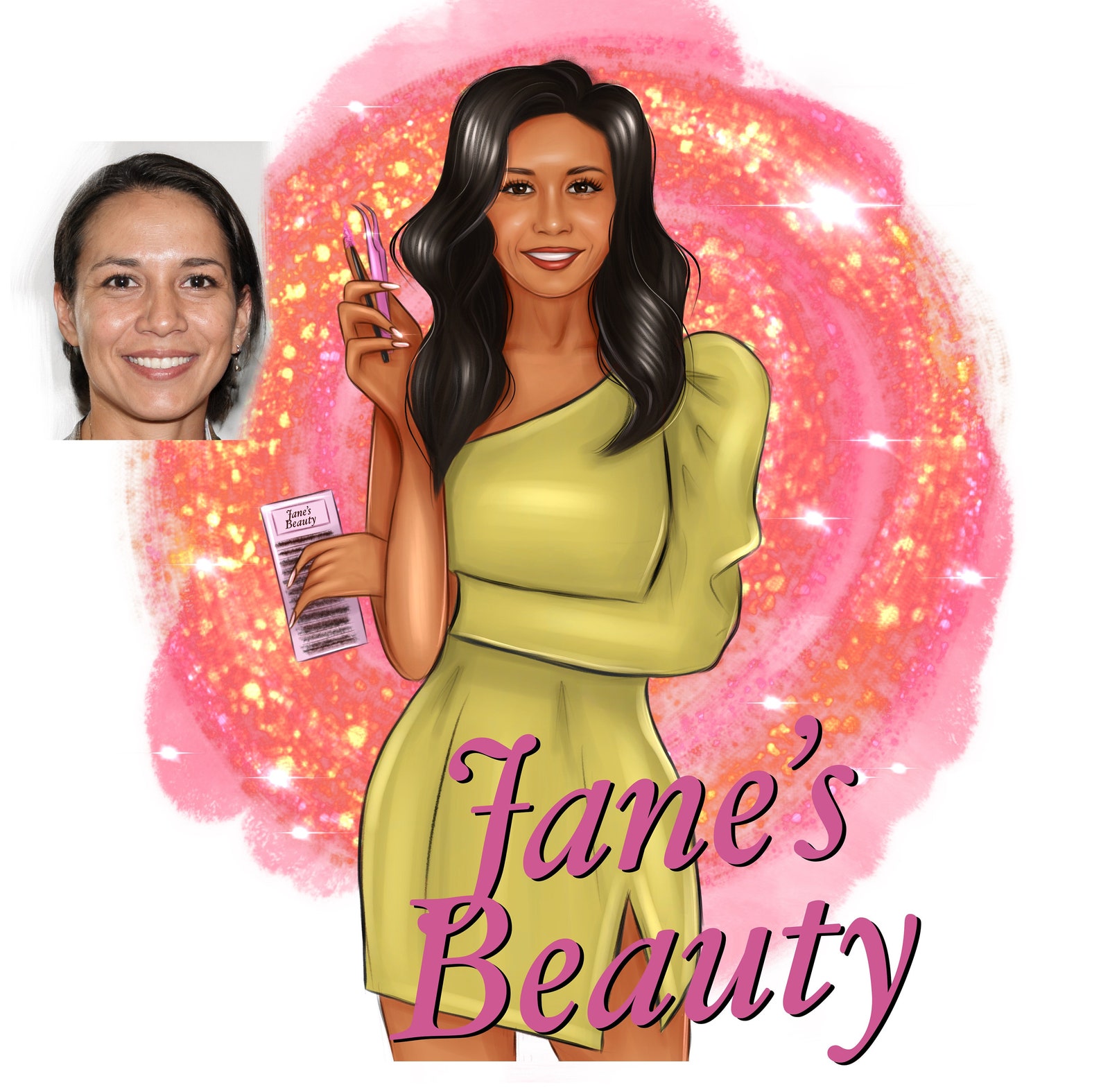 Logo Design Custom Cartoon Logo Portrait Portrait Custom | Etsy