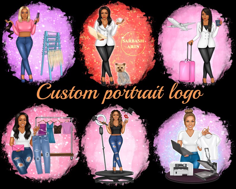 Custom Portrait Logo Cartoon Logo Portrait Custom Avatar - Etsy