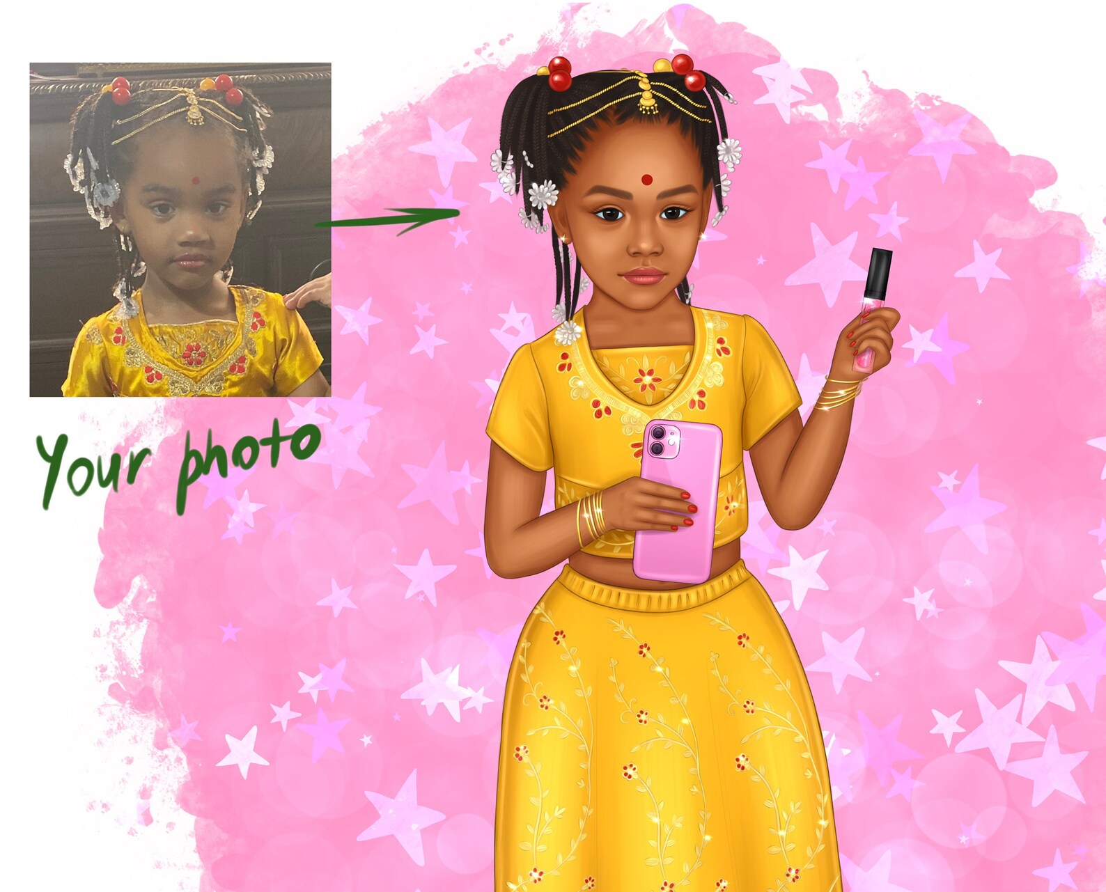 Custom Children Portrait Logo Cartoon Logo Portrait Avatar - Etsy