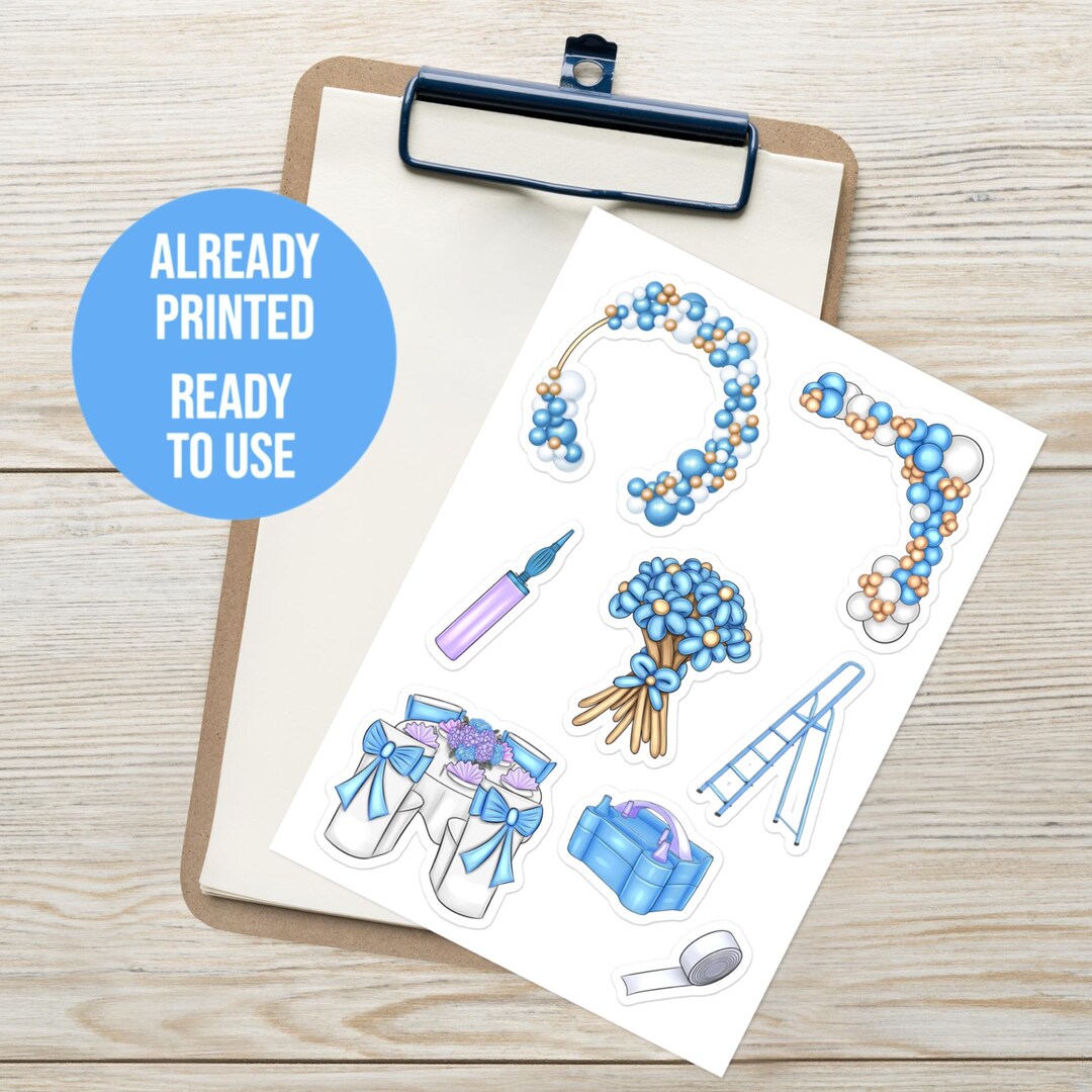 Planner Sticker Sheet, Party Decorations, Balloon Arch Garlands ...