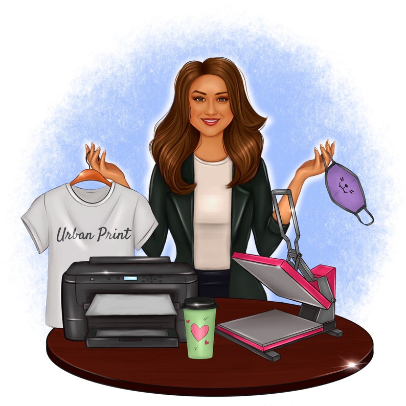 Custom Portrait Logo Cartoon Logo Portrait Portrait Custom - Etsy