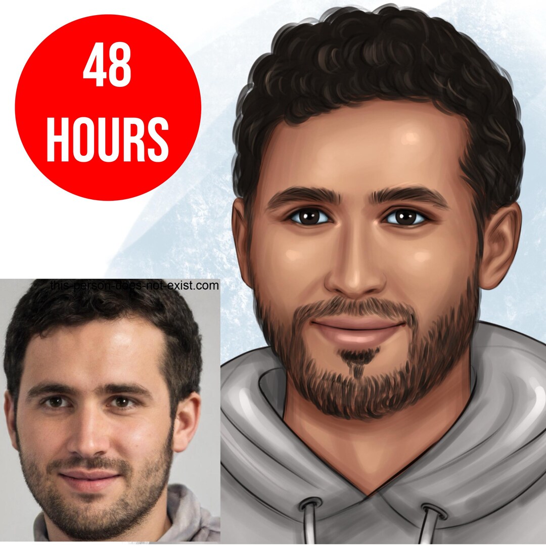 Custom Cartoon Digital Portrait, Family Portrait, Printable, Digital ...