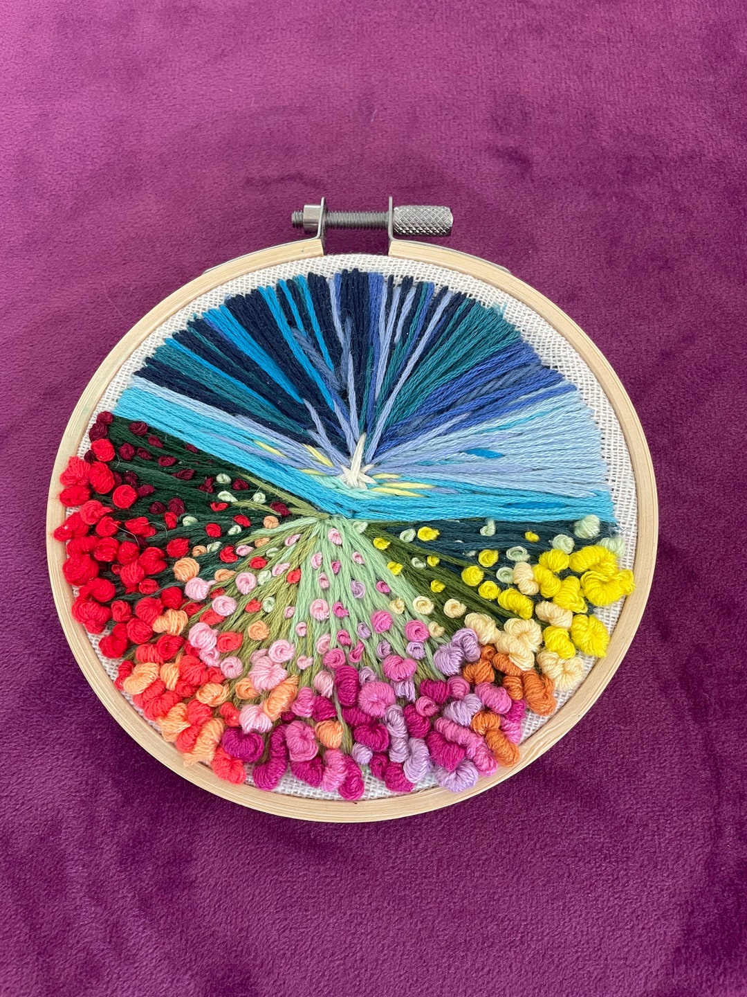Flower Fields Embroidery - Etsy