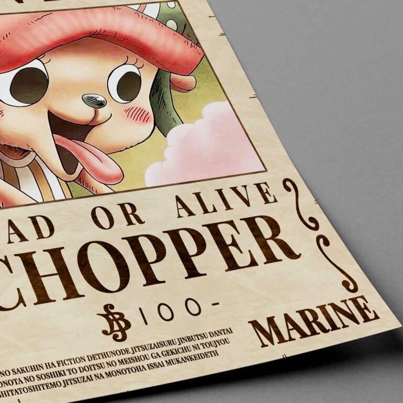 Chopper Wanted Poster - Etsy