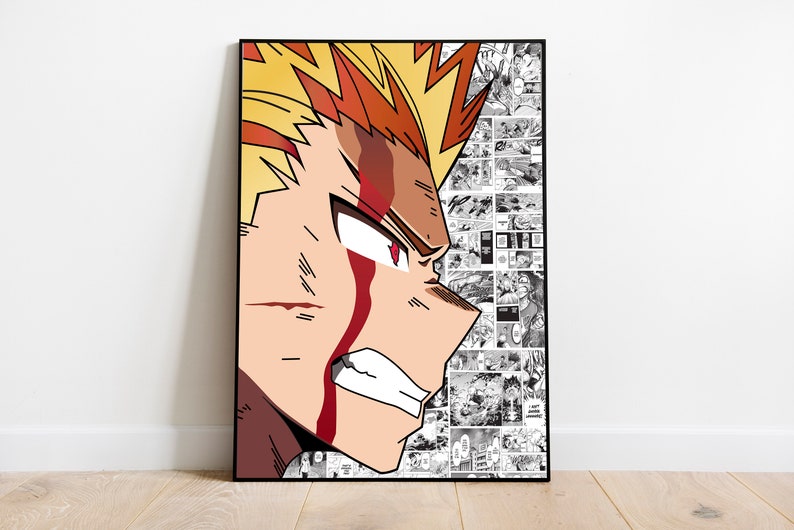 The Angry Hero: Premium Anime Print - Etsy