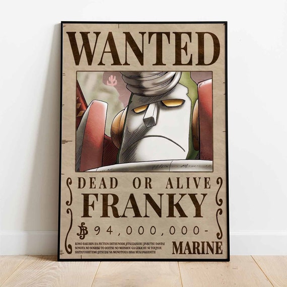 One Piece Wanted Poster Franky