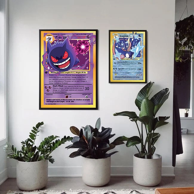 Art Print Gengar: Giant Pokemon Card Holographic Print - Etsy