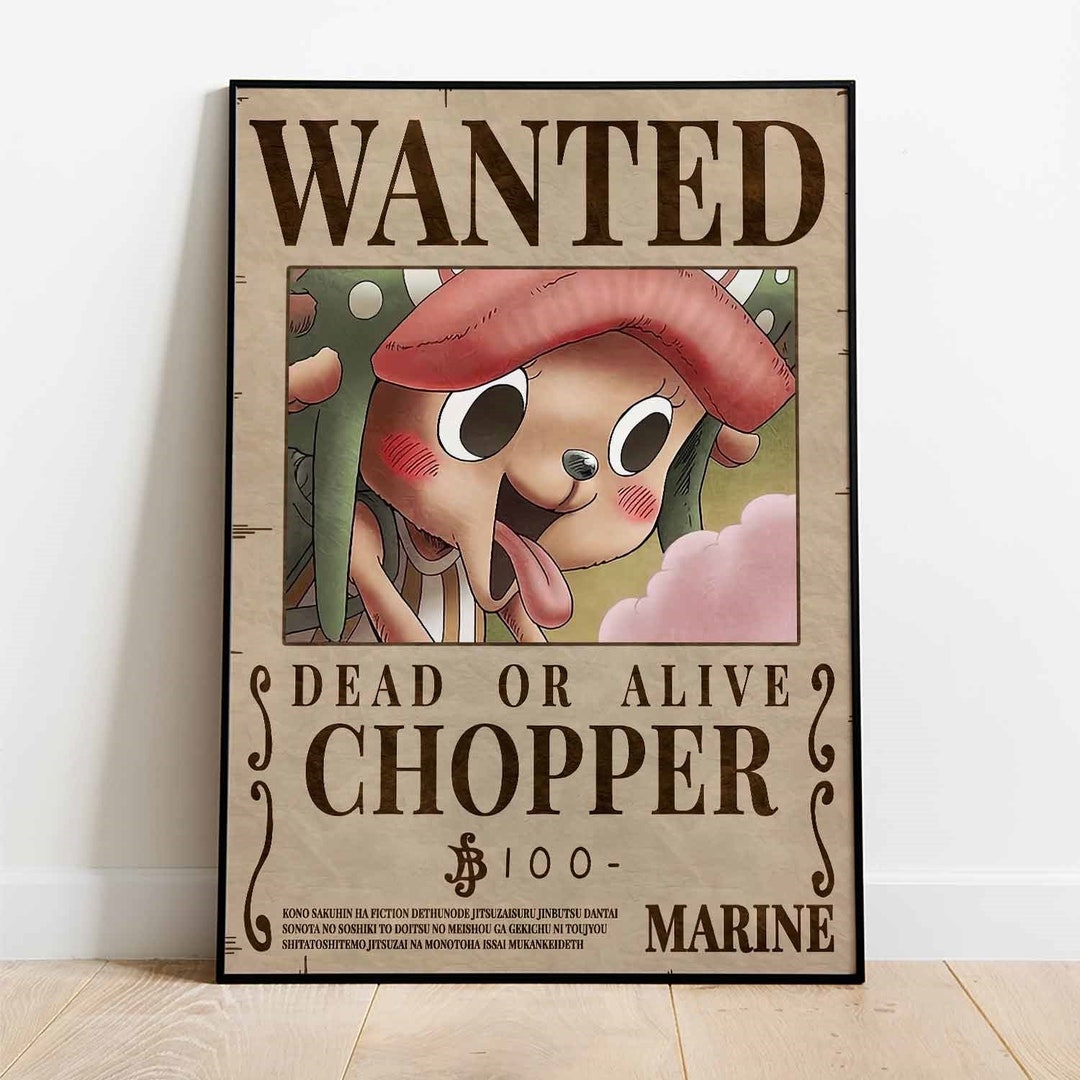 Chopper Wanted Poster - Etsy