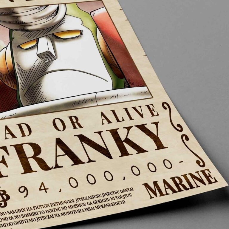 Cyborg Franky Wanted Poster - Etsy