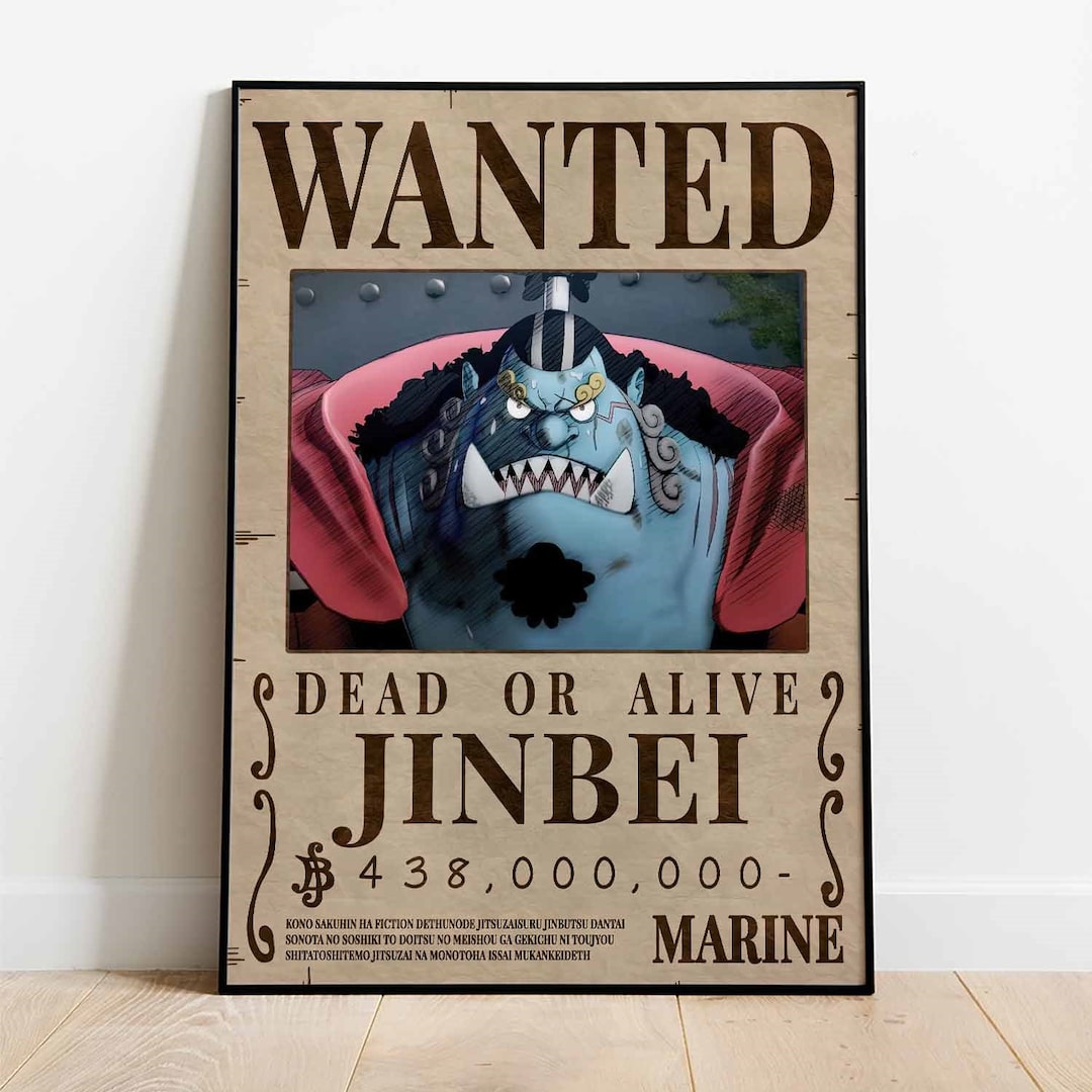 1st Son of the Sea Jinbei Wanted Poster - Etsy Australia